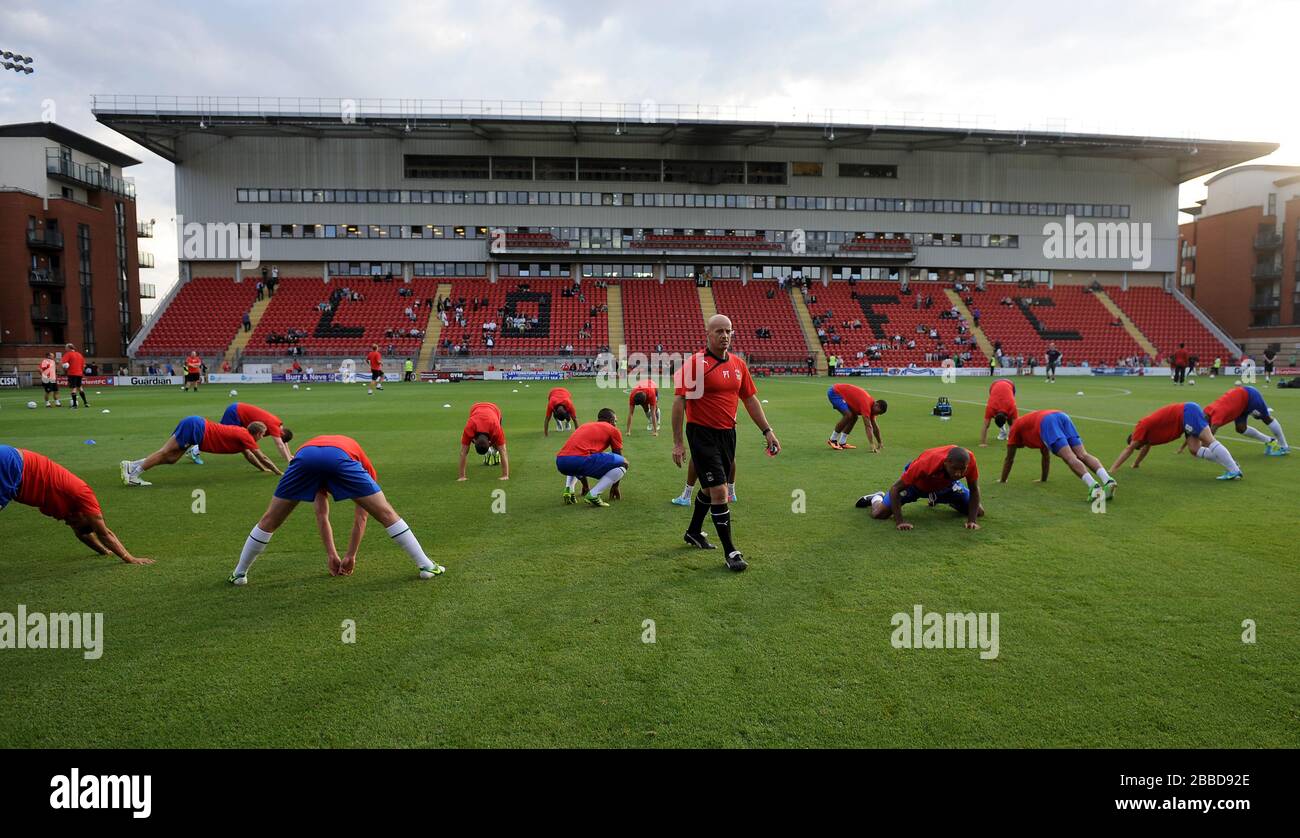 Coventry City players training at the Matchroom Stadium Stock Photo - Alamy