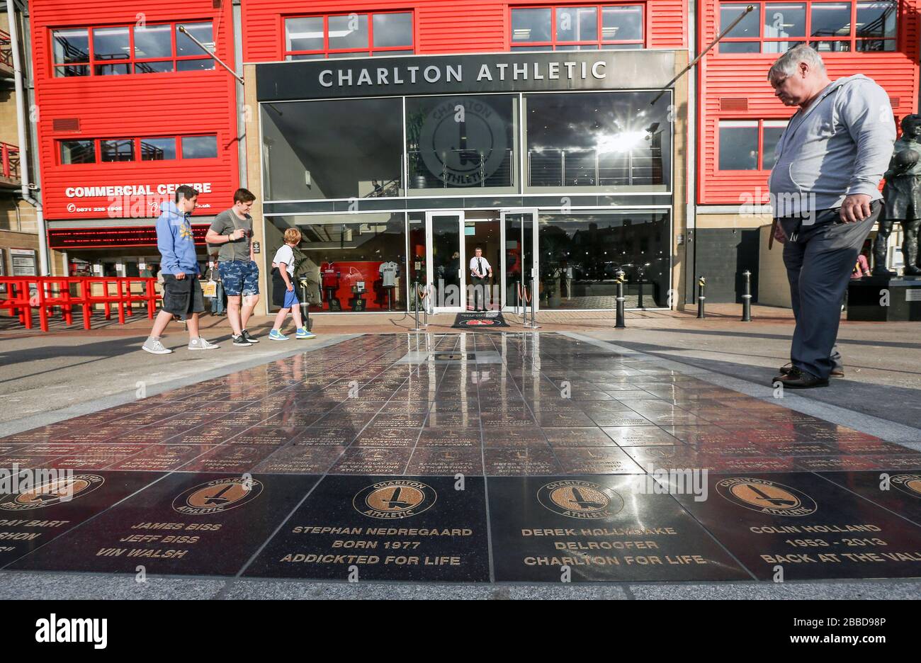 Addicks Place outside the main enterance Stock Photo - Alamy