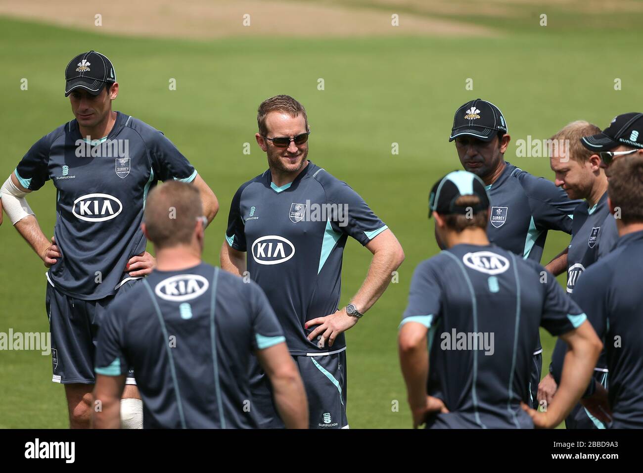 Ali Brown, Surrey second XI coach (centre Stock Photo - Alamy