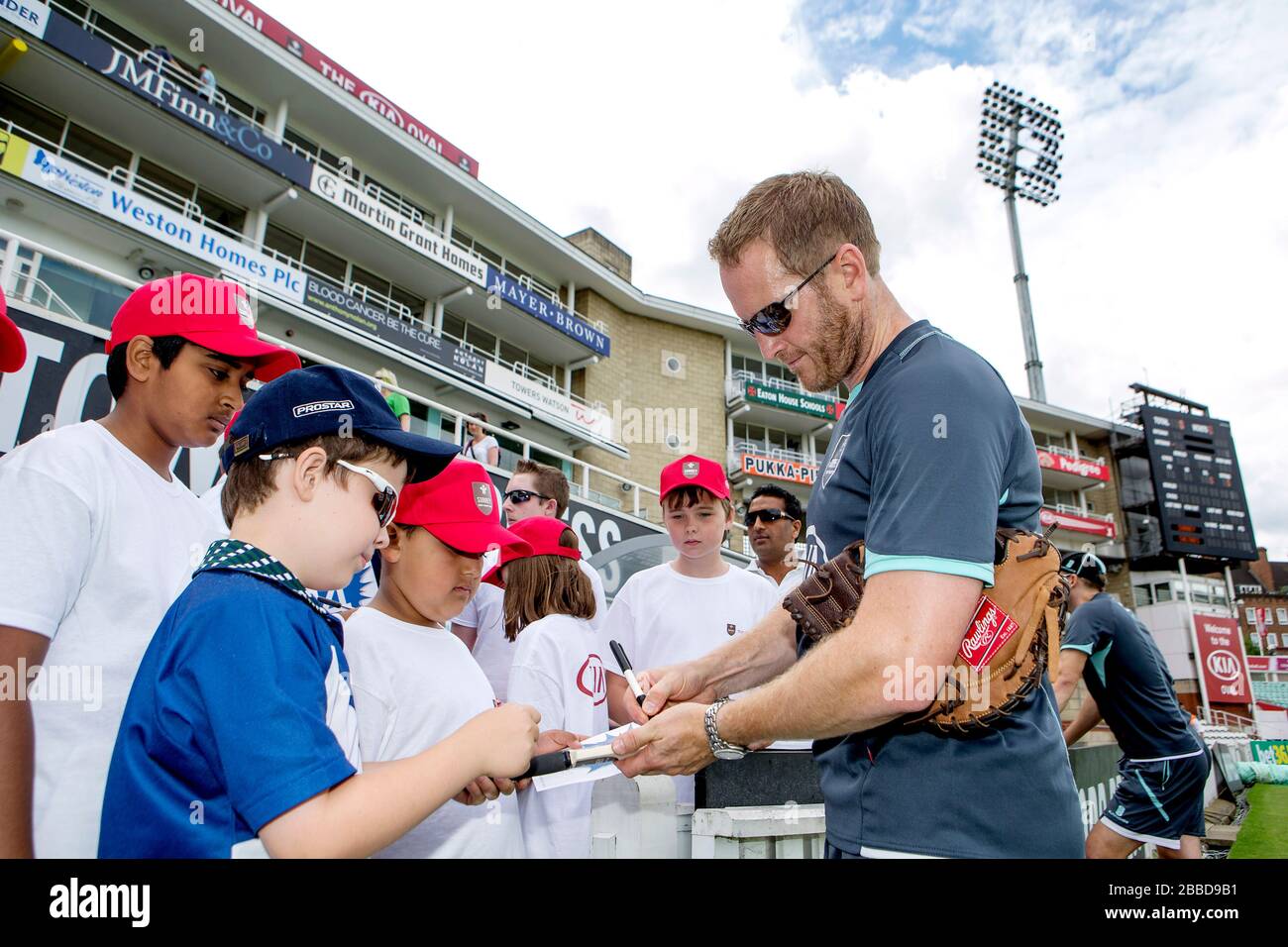 Surrey's Ali Brown signs autographs for fans Stock Photo - Alamy