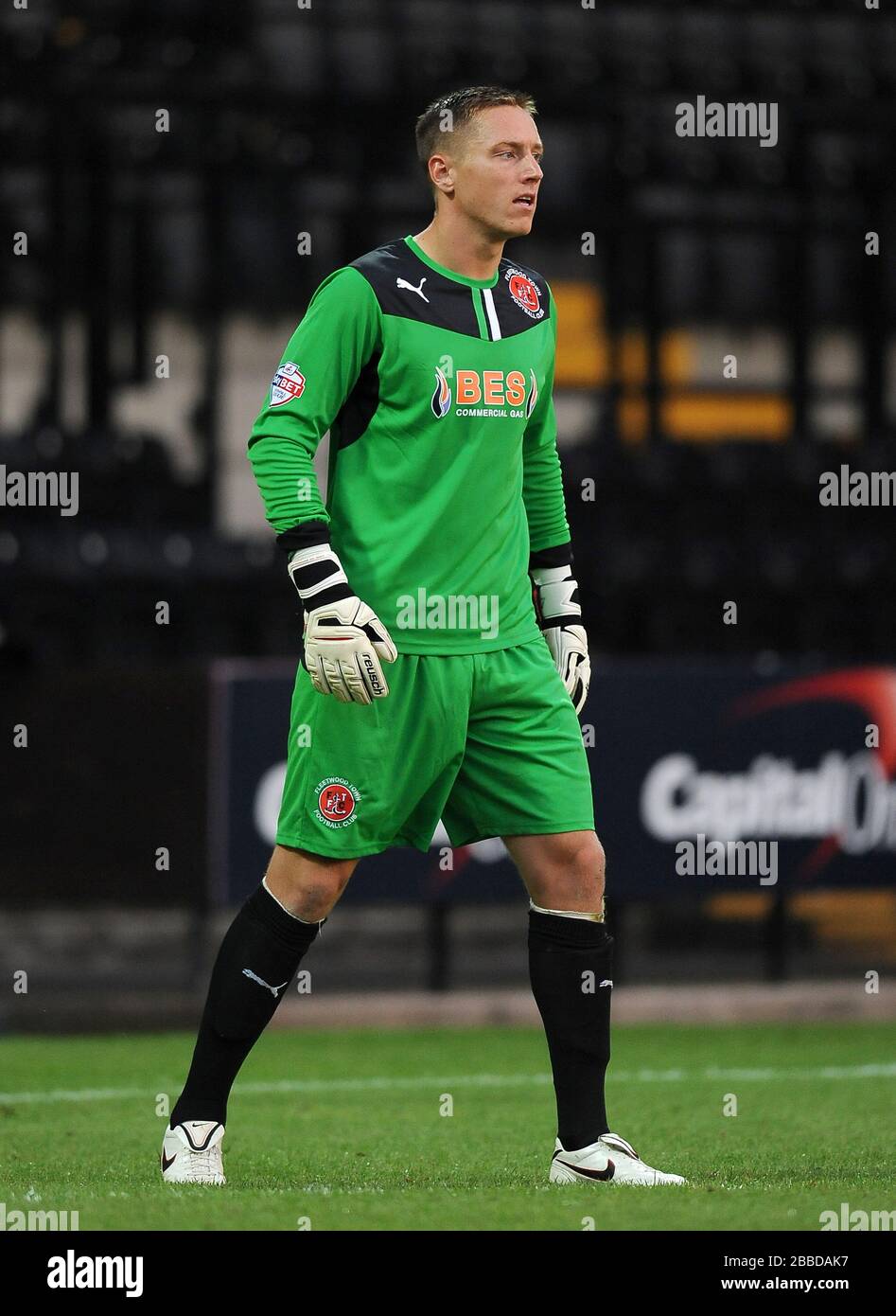 Scott Davies, Fleetwood Town goalkeeper Stock Photo - Alamy