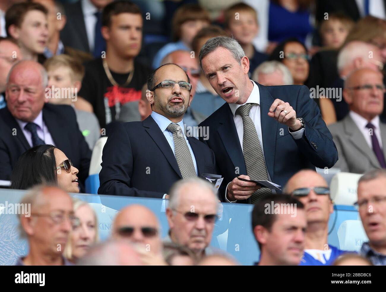 Leeds United director Salem Patel (left Stock Photo - Alamy