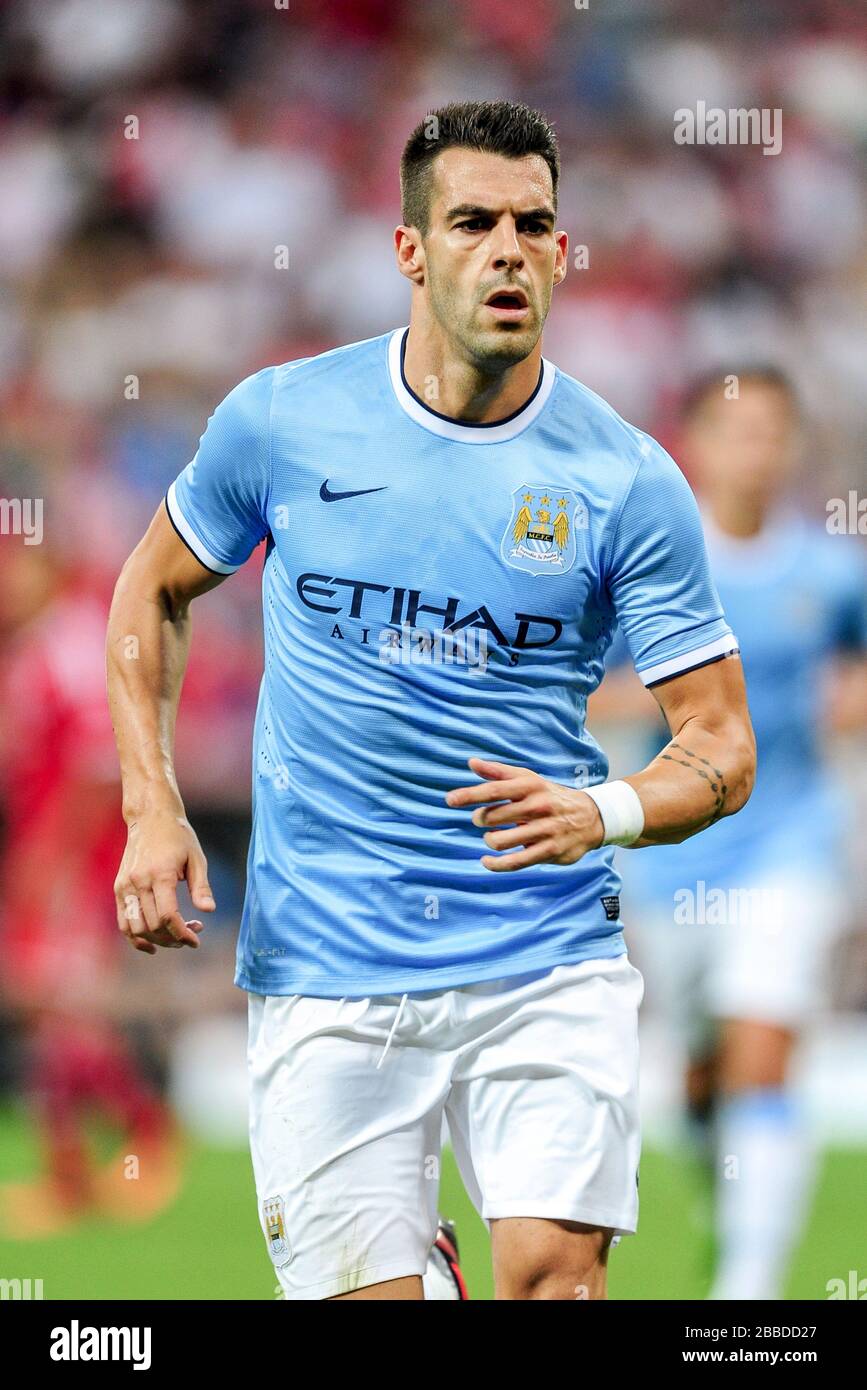 Alvaro Negredo, Manchester City Stock Photo - Alamy