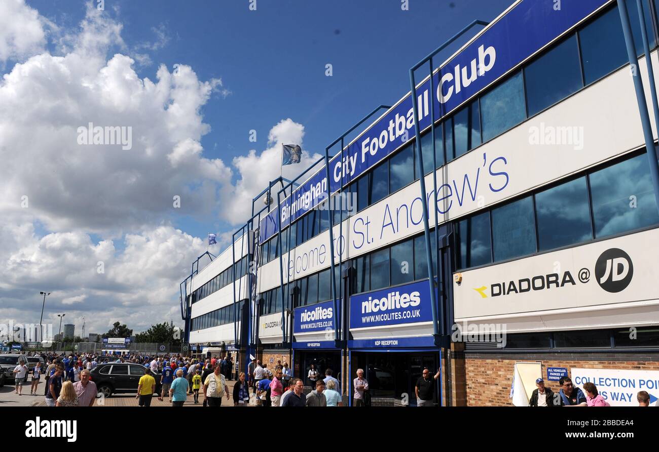 General view of St Andrew's Stadium, home of Birmingham City Stock ...