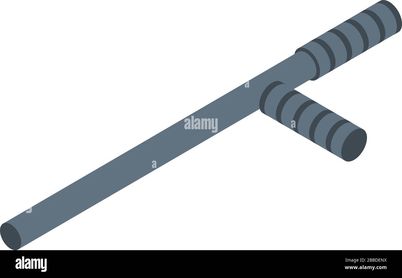 Police baton icon, isometric style Stock Vector Image & Art - Alamy
