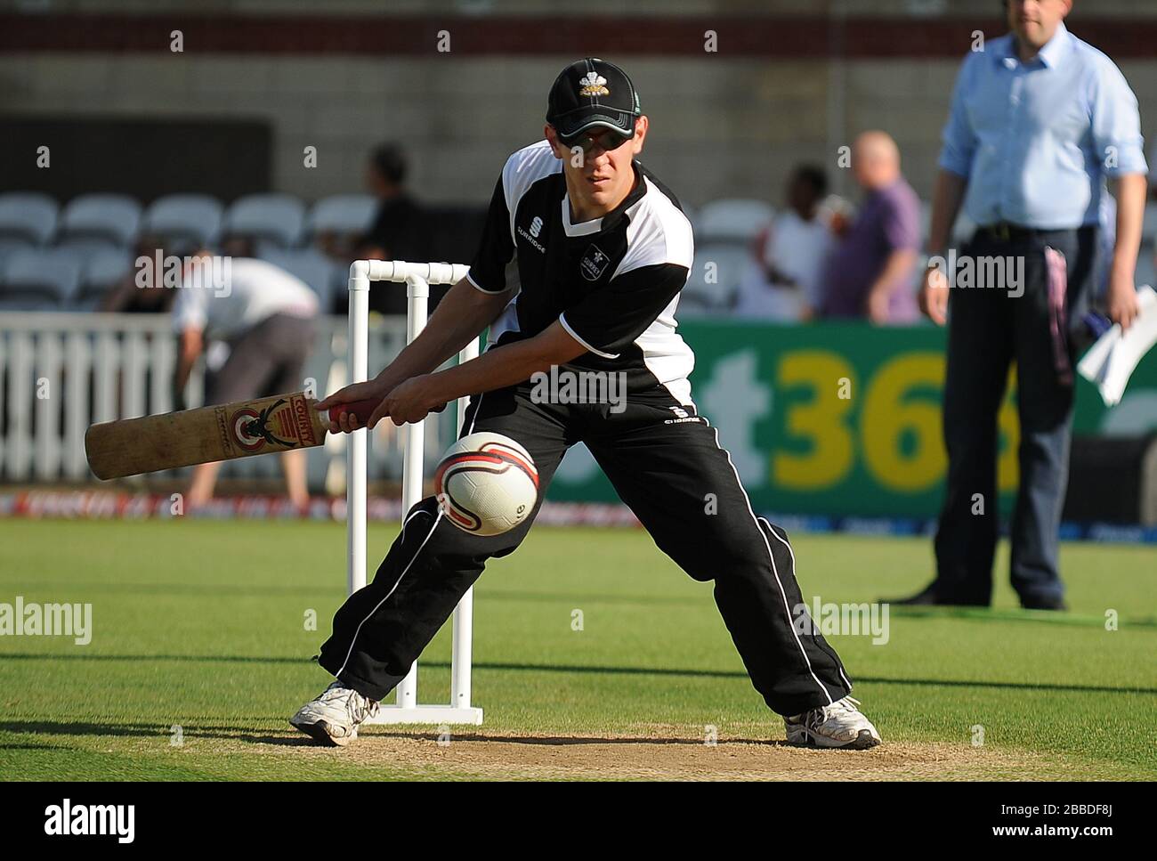 The visually impaired cricket team play blind cricket before the game ...