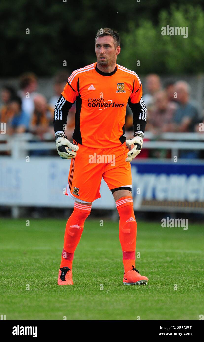 Hull City's Allan McGregor during a pre-season friendly at the Eon ...