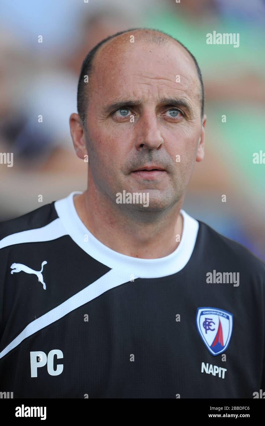 Paul Cook, Chesterfield manager Stock Photo - Alamy