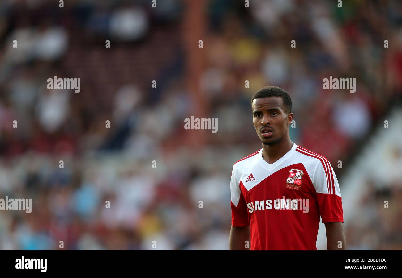 Swindon Town's Nathan Byrne Stock Photo - Alamy