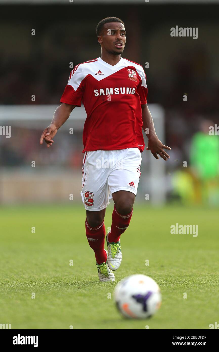 Swindon Town's Nathan Byrne Stock Photo - Alamy