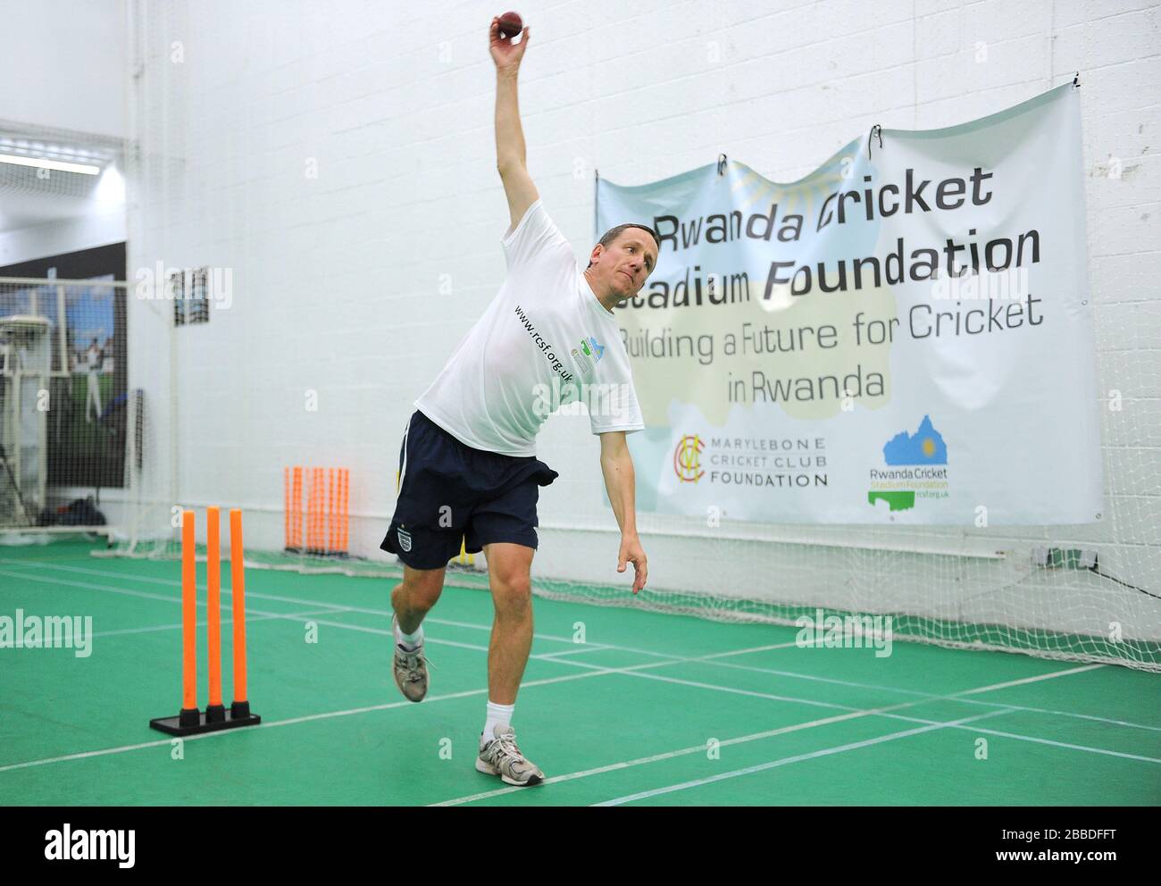 A bowler during Alby Shale's attempt to break the Guinness World Record ...