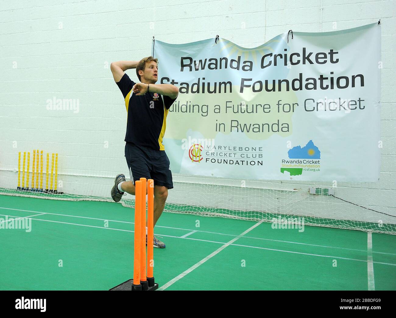A bowler during Alby Shale's attempt to break the Guinness World Record ...