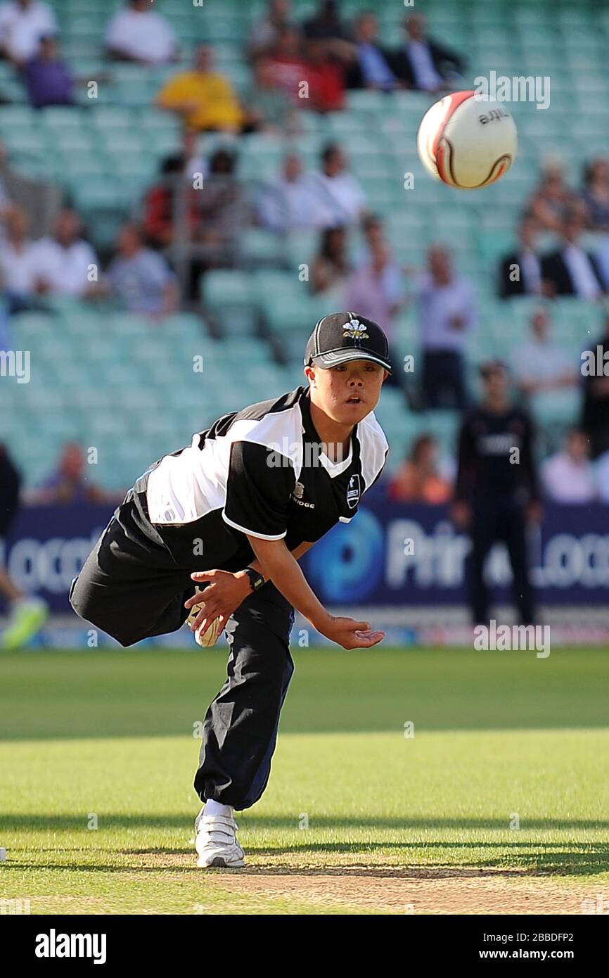 The visually impaired cricket team play blind cricket before the game ...