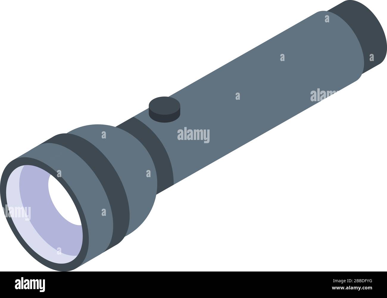 Police flashlight icon, isometric style Stock Vector Image & Art - Alamy