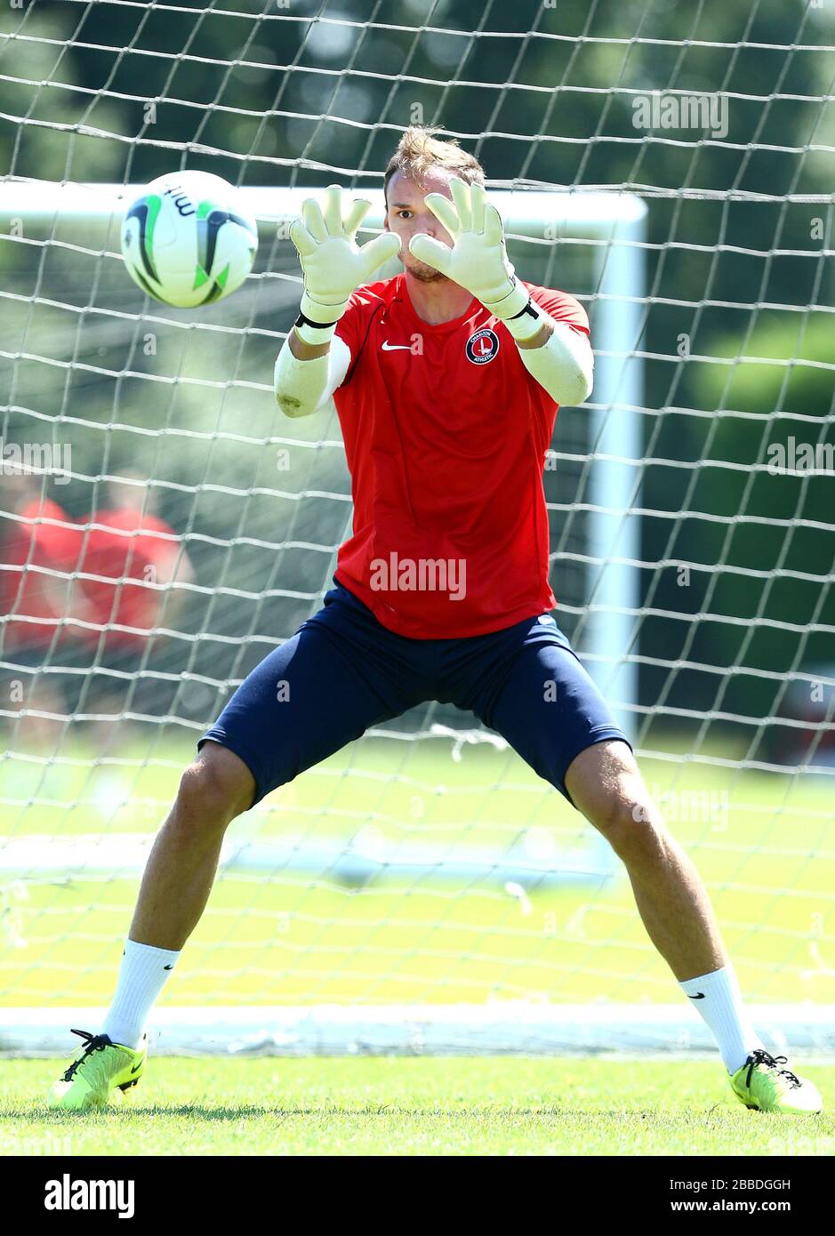 Charlton Athletic goalkeeper David Button in training Stock Photo - Alamy