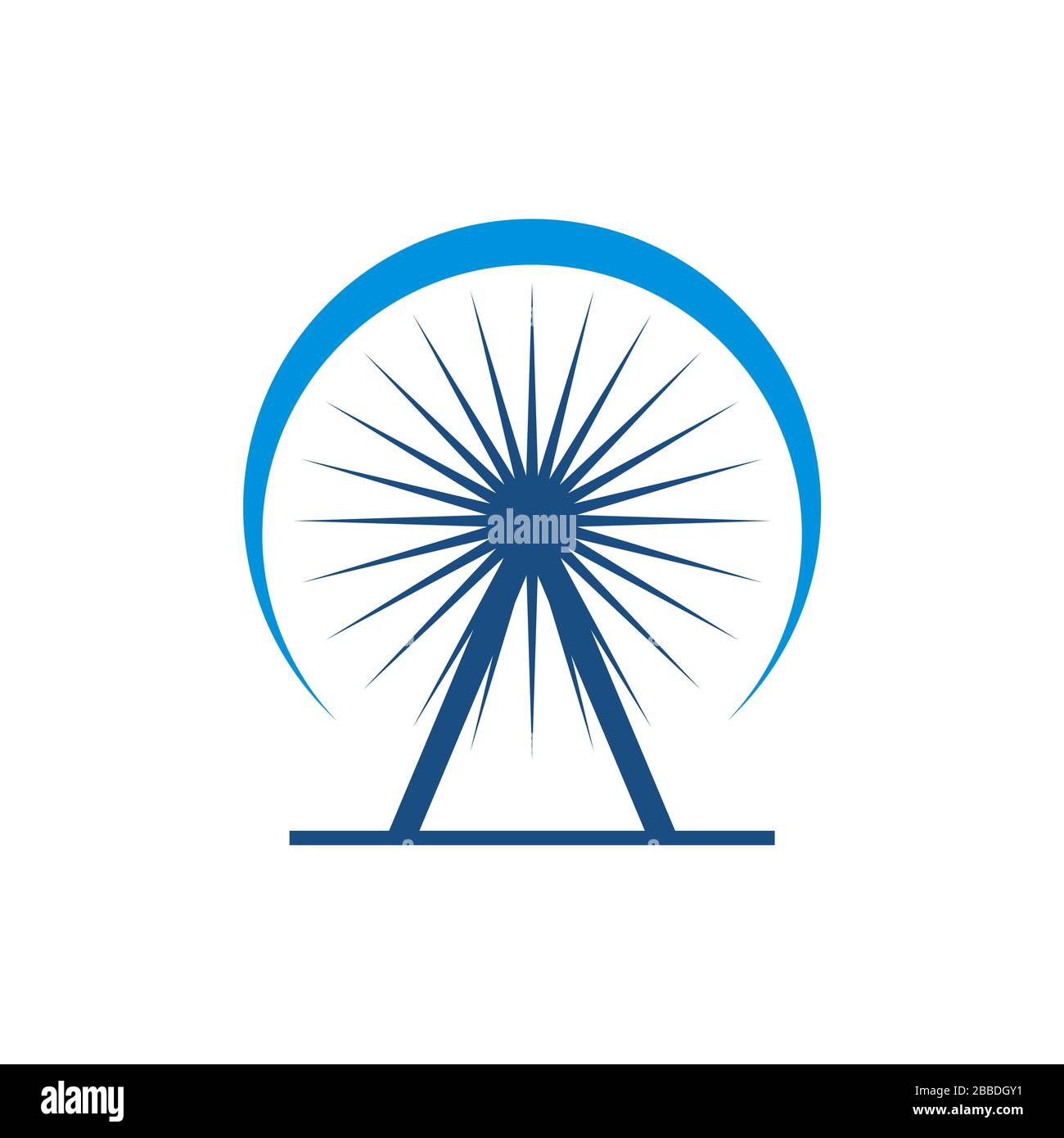 Ferris Wheel Icon Vector Logo Template, Vector EPS 10 Stock Photo - Alamy