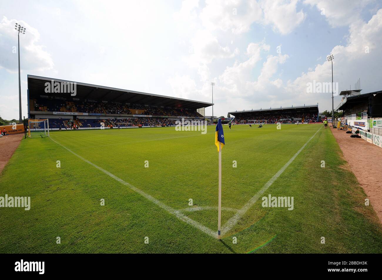 General view of Field Mill, home of Mansfield Town Stock Photo - Alamy