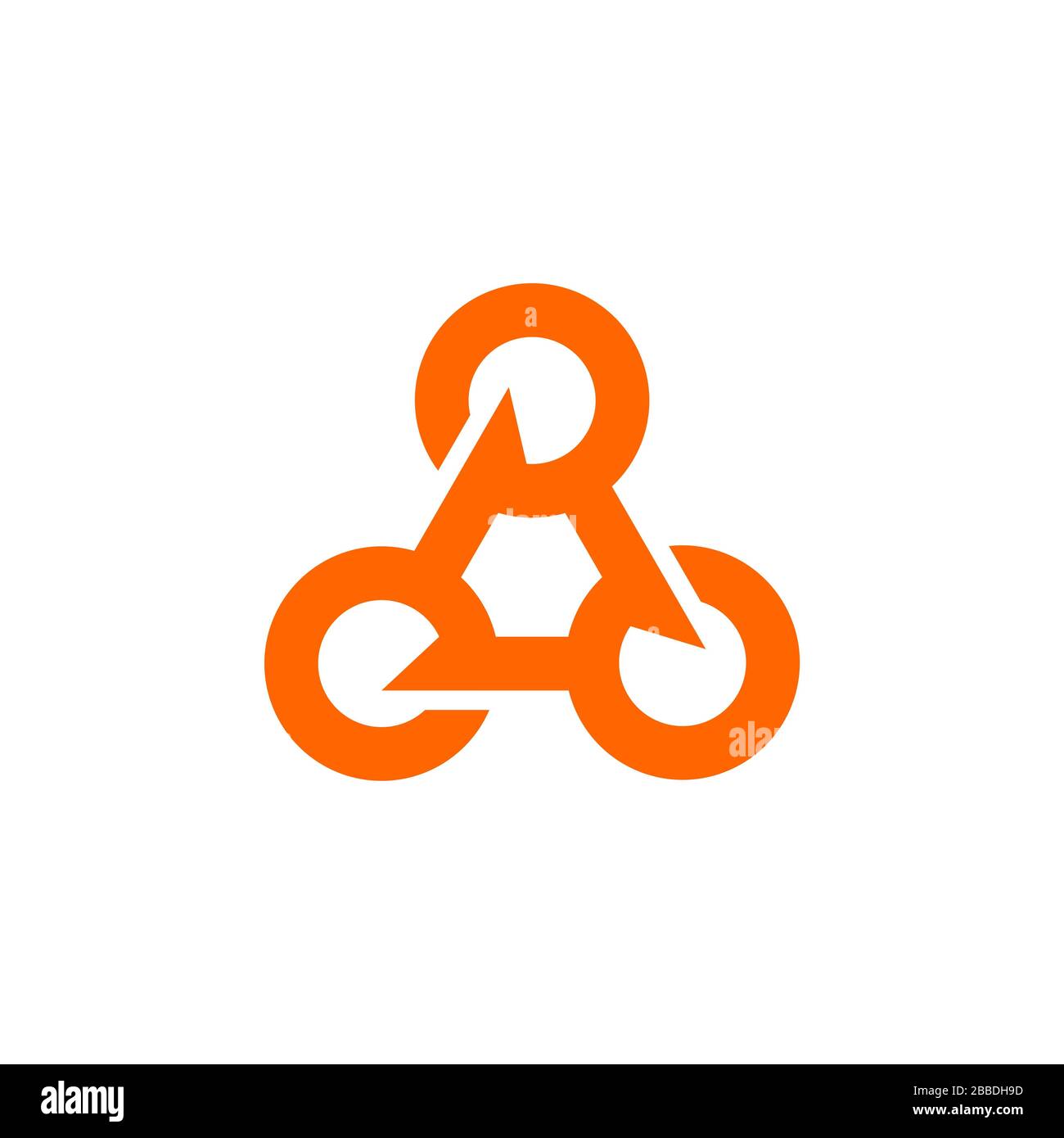 Orange Circle Connected Logo Template Illustration Design. Vector EPS ...