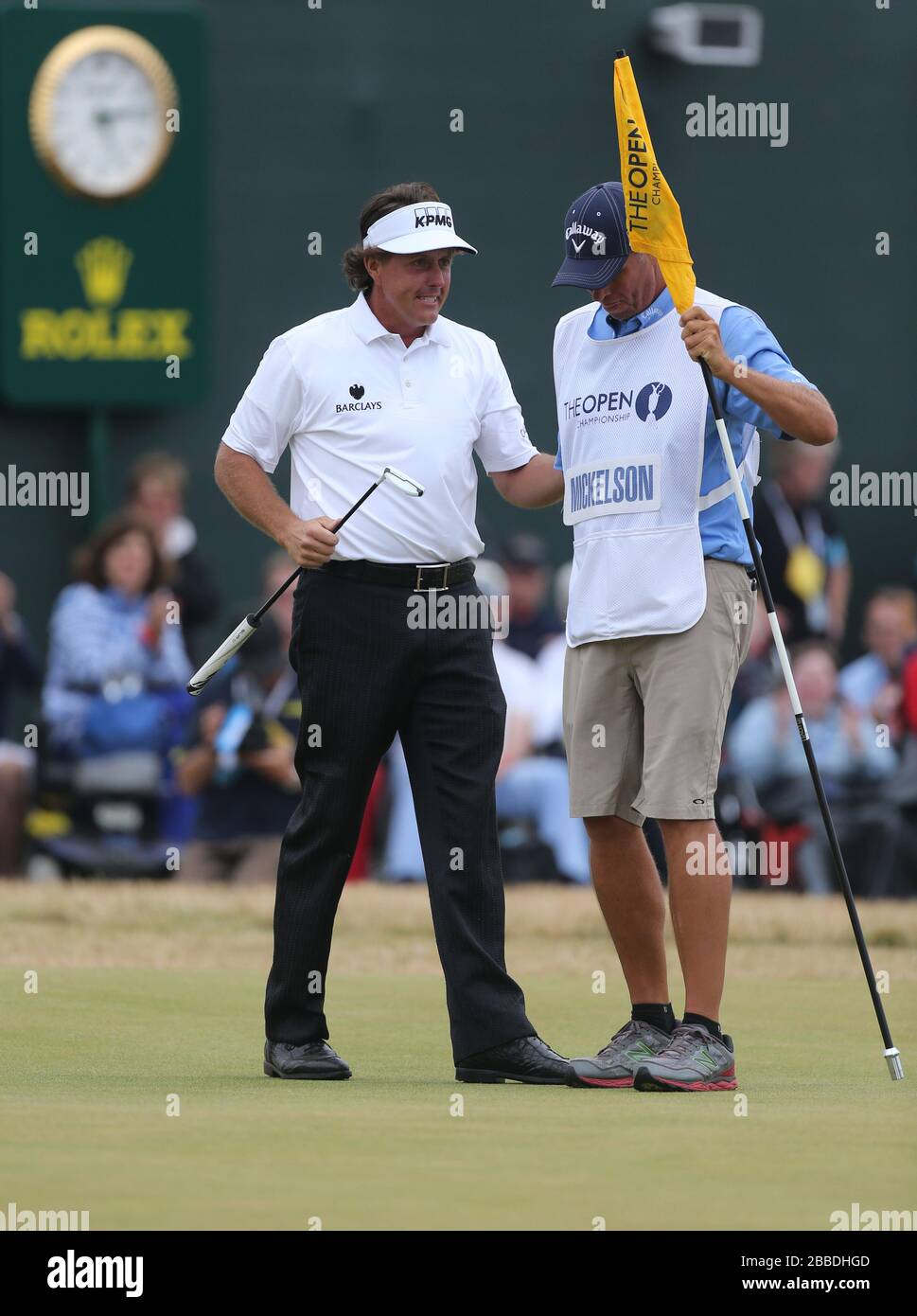 Usas phil mickelson with his caddie hi-res stock photography and images ...