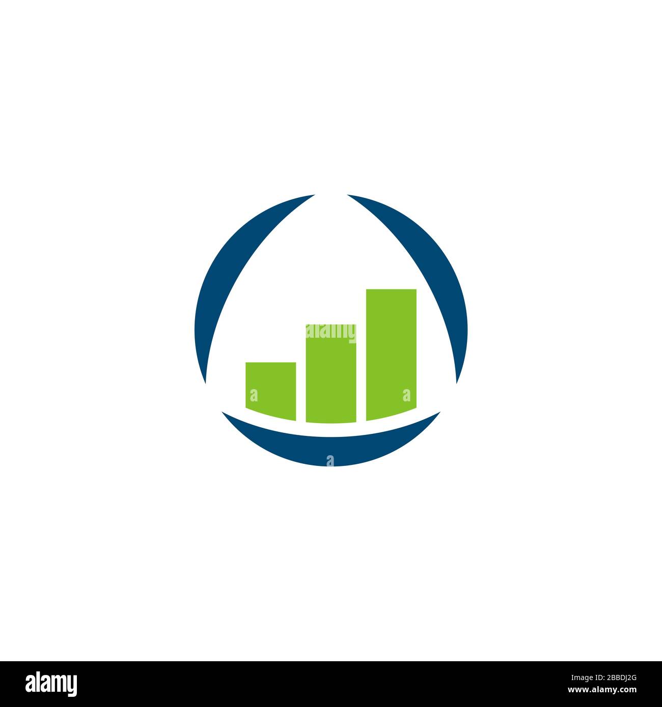 Stock Exchange in Circle Logo Template Illustration Design. Vector EPS ...