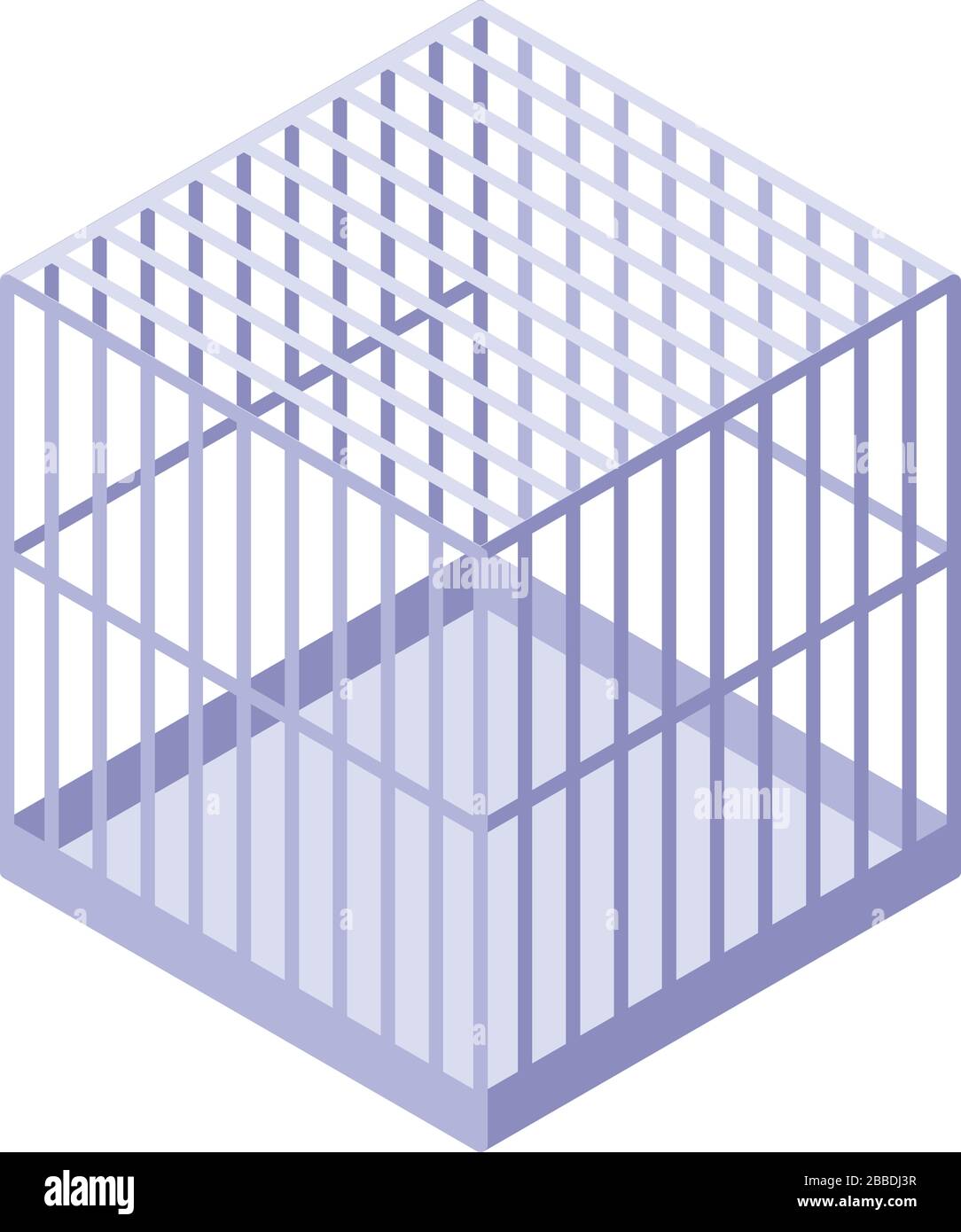 Cage parrot bird line Cut Out Stock Images & Pictures - Alamy