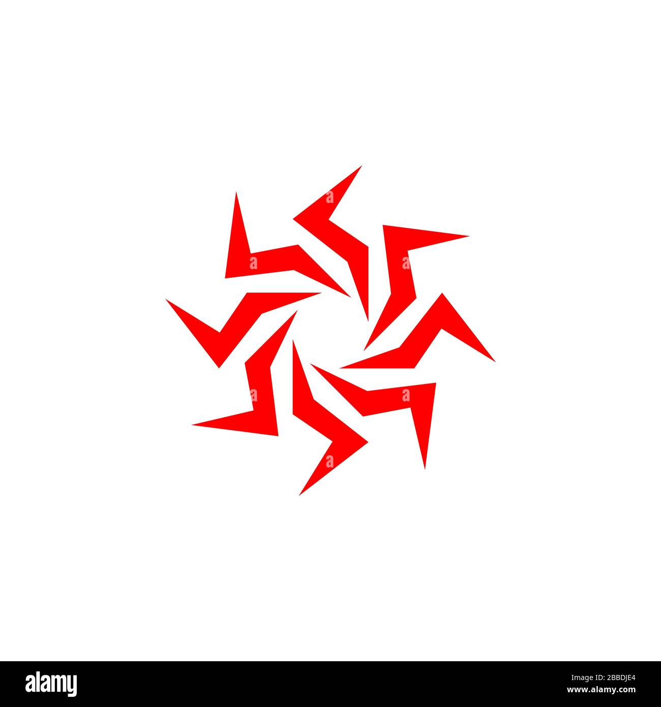 Red star movement logo template Illustration Design. Vector EPS 10 ...