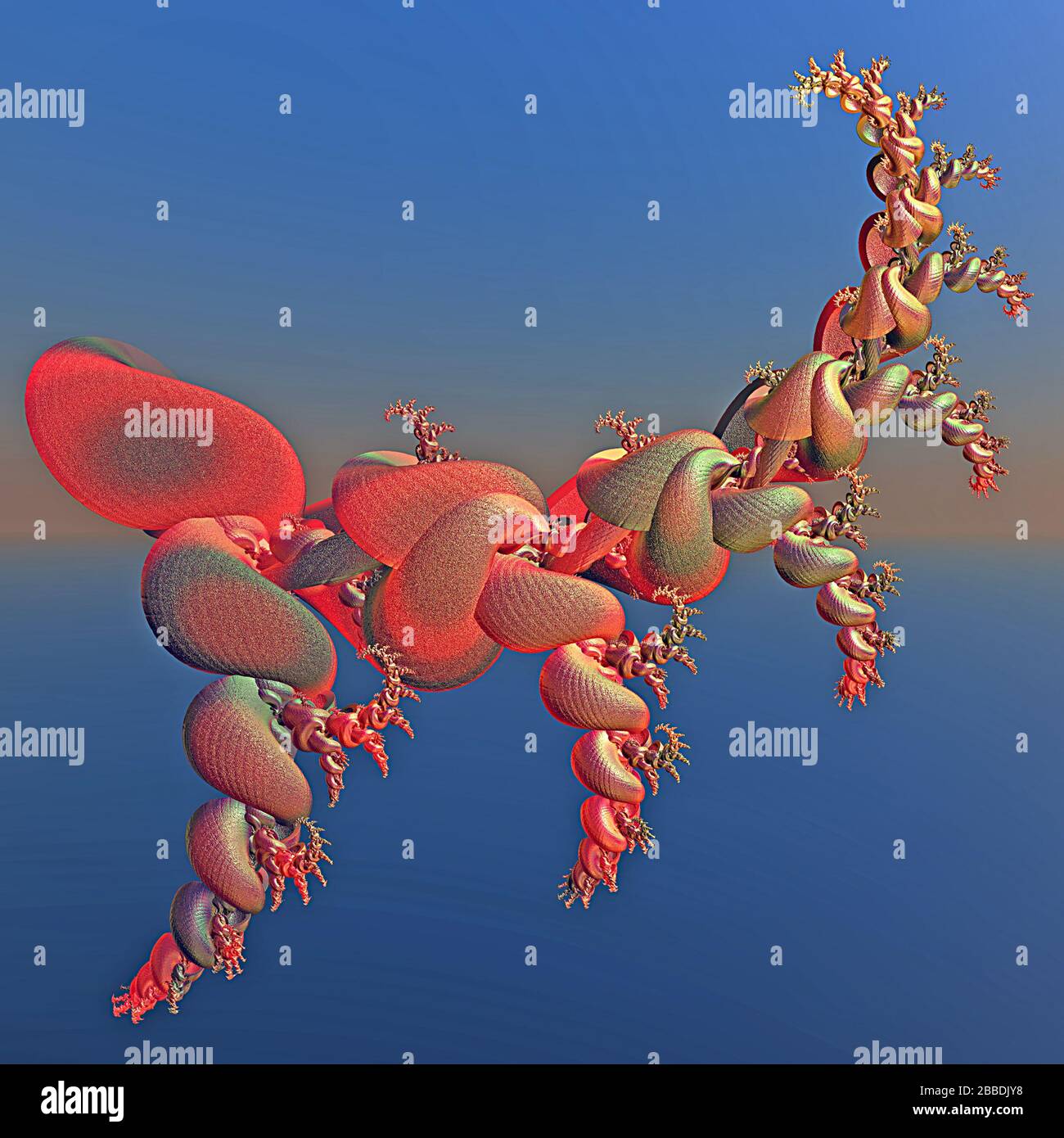 3D illustration of fractals calculated in the computer Stock Photo - Alamy