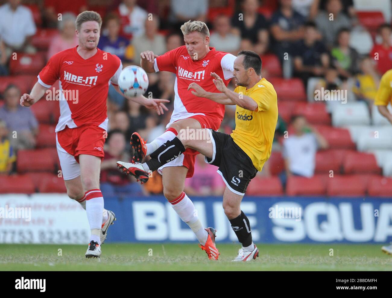 Kidderminster Harriers' Jamie Tolley and Port Vale's Chris Shuker ...