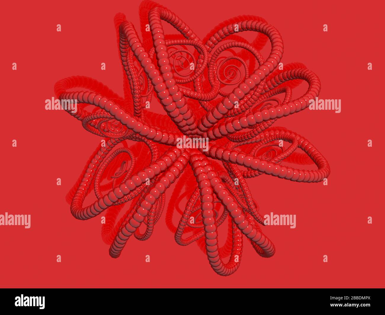3D illustration of fractals calculated in the computer Stock Photo - Alamy