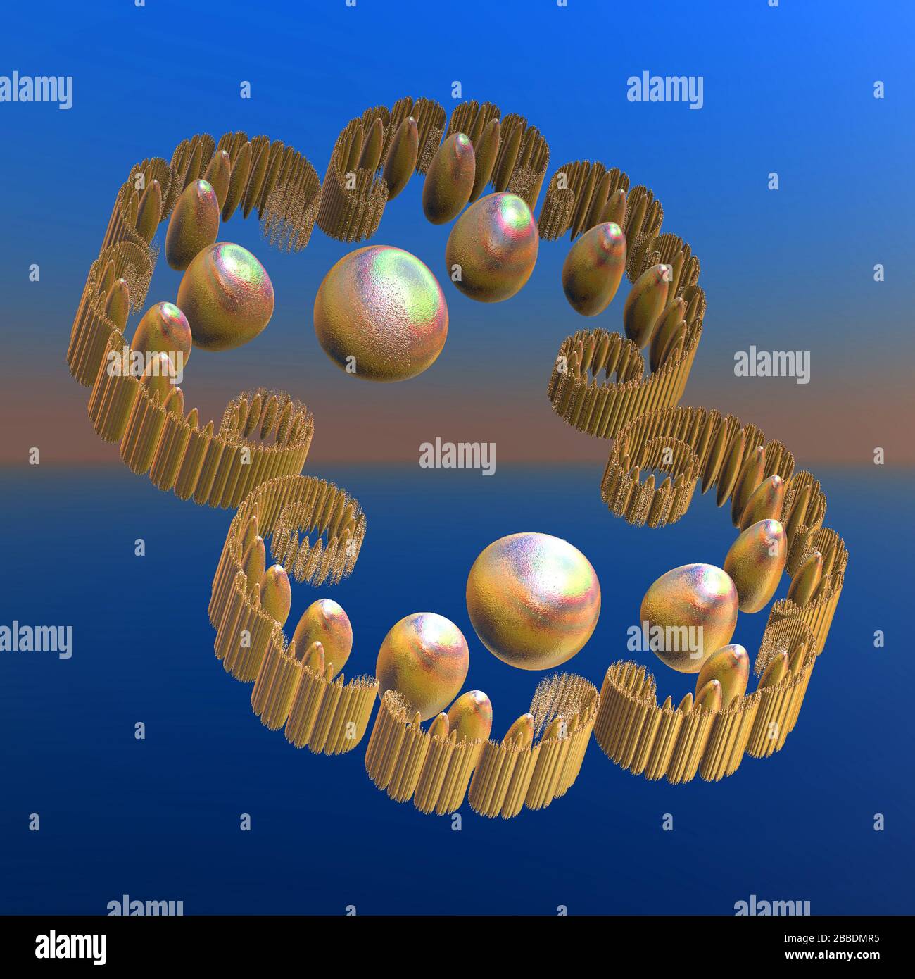 3D illustration of fractals calculated in the computer Stock Photo - Alamy