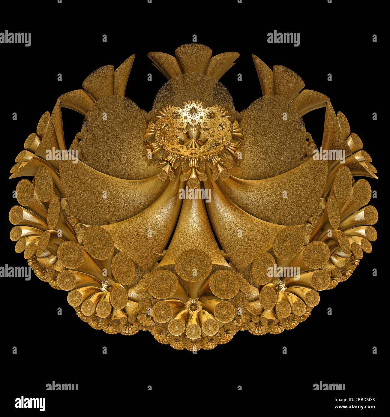 3D illustration of fractals calculated in the computer Stock Photo - Alamy