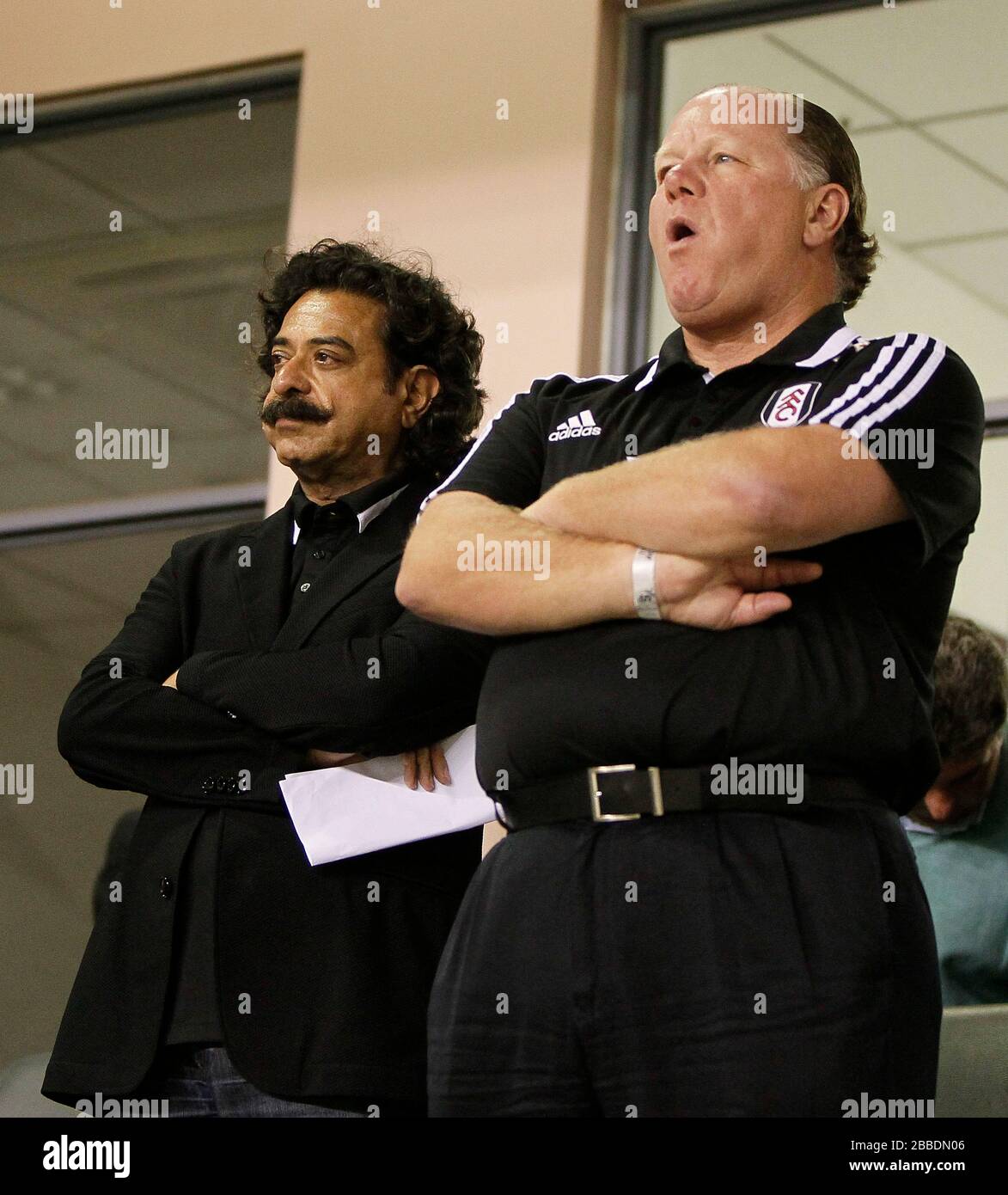 New Fulham owner Shahid Khan (left), in the stands Stock Photo - Alamy