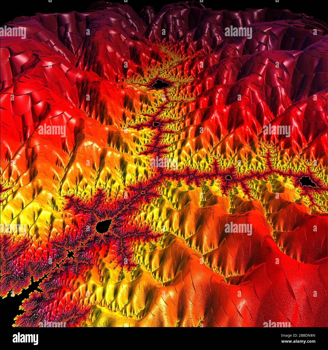 3D illustration of fractals calculated in the computer Stock Photo - Alamy