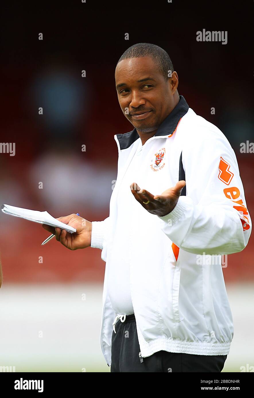 Manager Paul Ince, Blackpool Stock Photo - Alamy