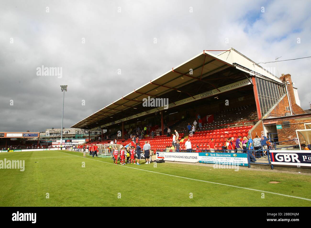 General view of Bootham Crescent football ground in York Stock Photo ...