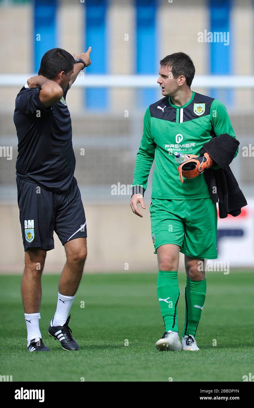 Goalkeeping Coach Billy Mercer, and Goalkeeper Tom Heaton, Burnley FC ...