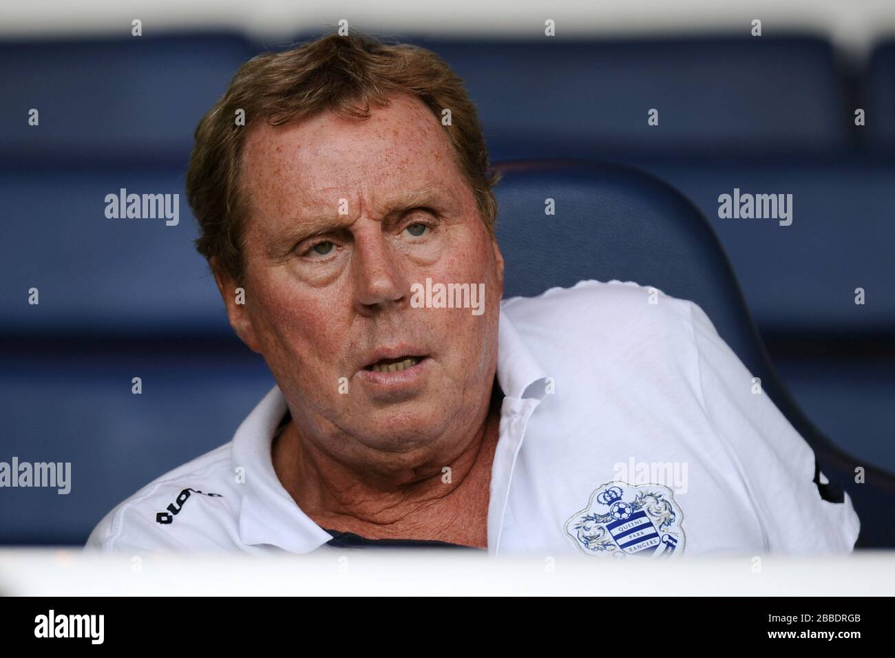 Queens Park Rangers' manager Harry Redknapp in the stands Stock Photo ...