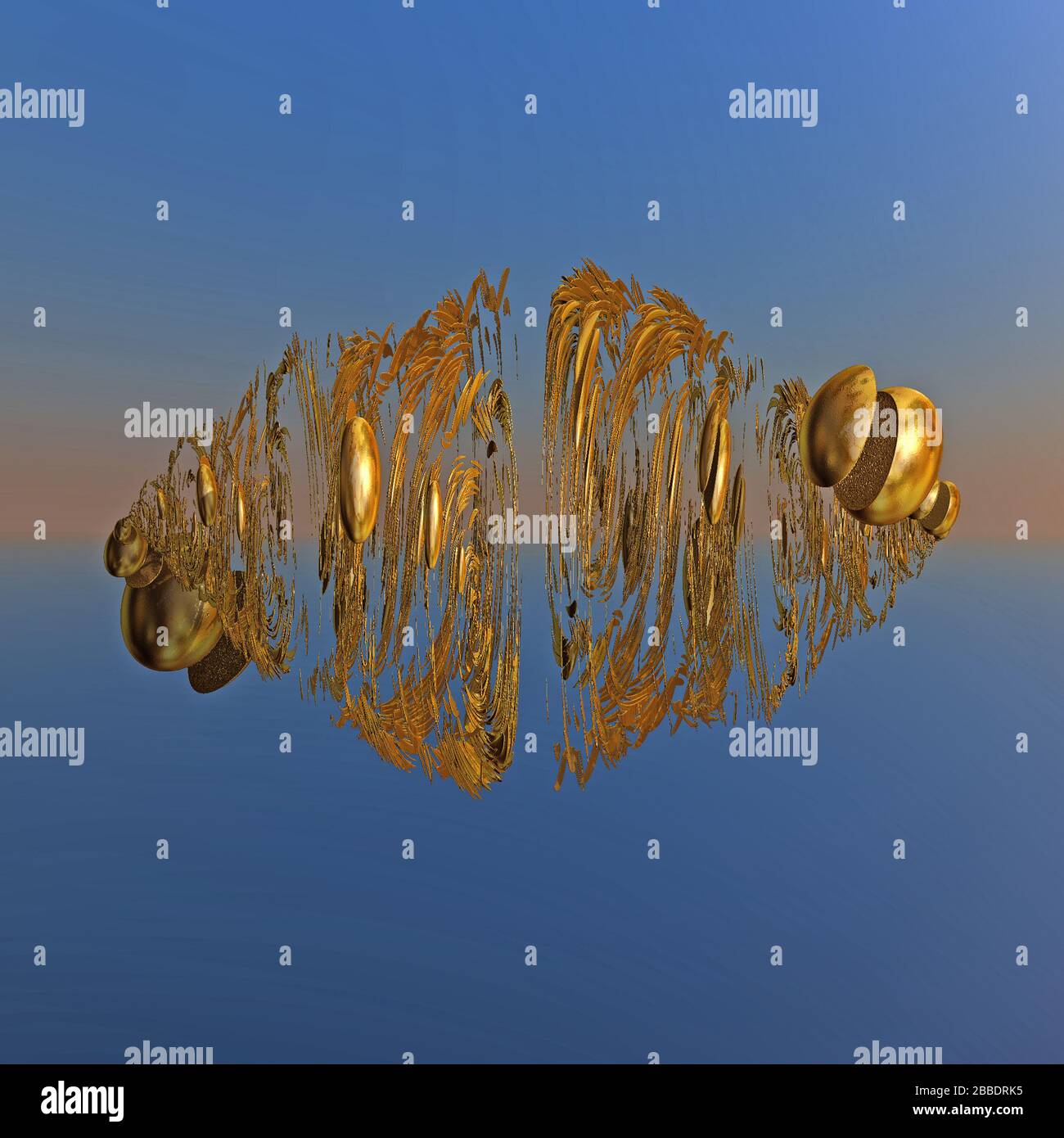 3D illustration of fractals calculated in the computer Stock Photo - Alamy