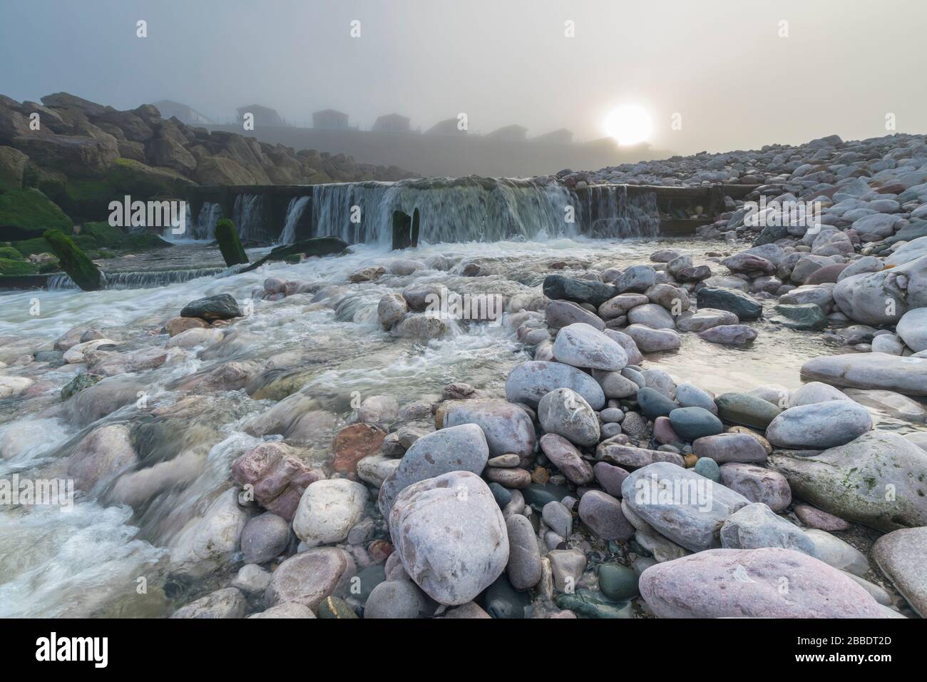 Bryn Dulas river Llanddulas inbetween Colwyn Bay and Abergele on the ...