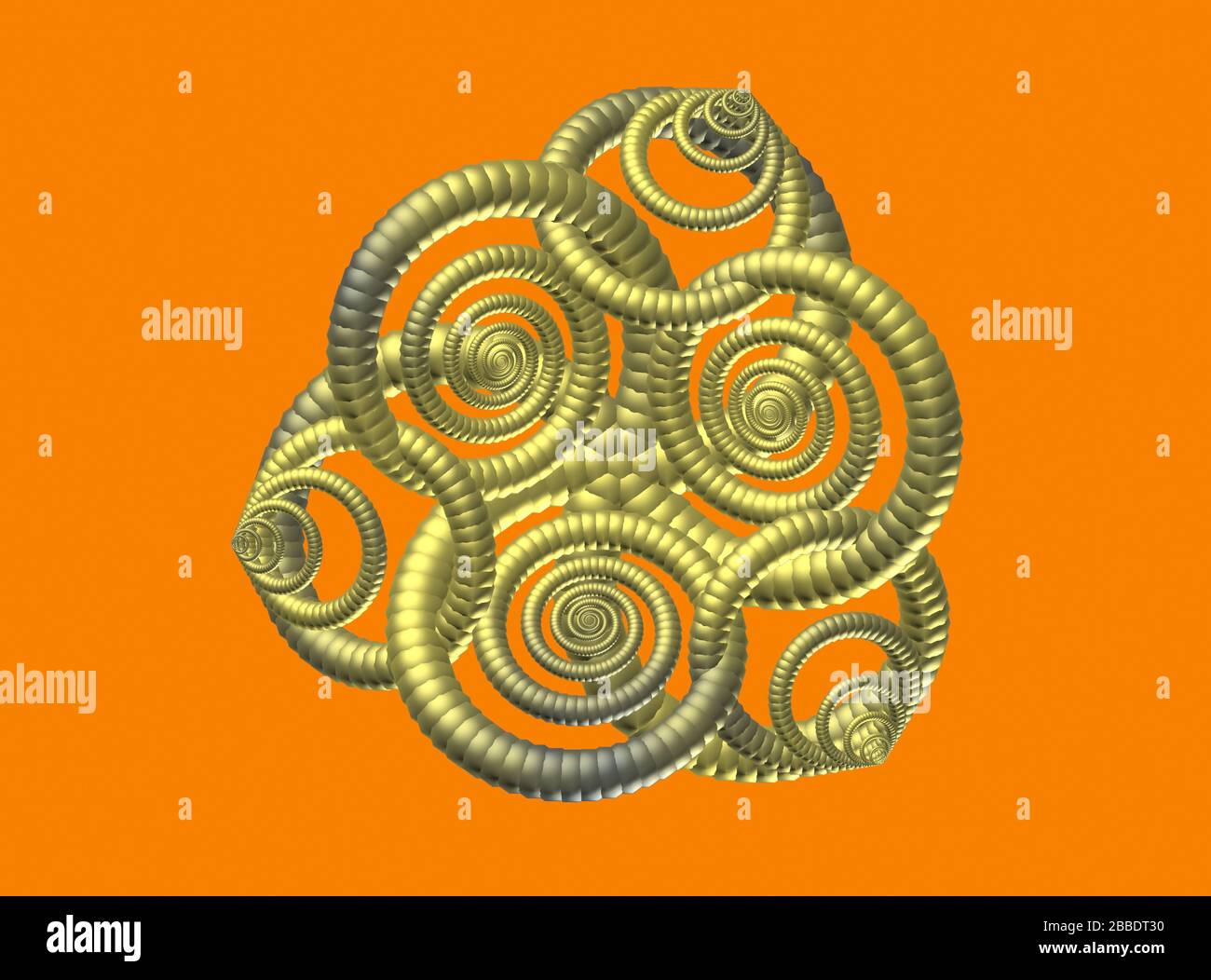 3D illustration of fractals calculated in the computer Stock Photo - Alamy