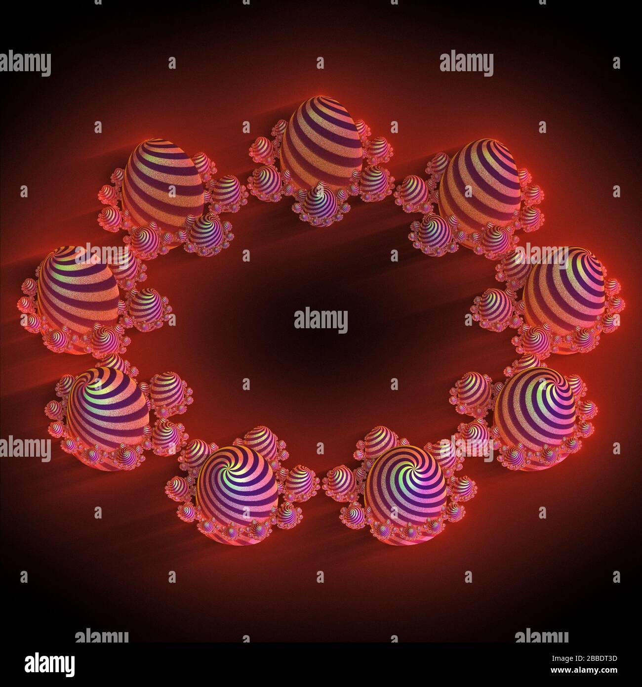 3D illustration of fractals calculated in the computer Stock Photo - Alamy