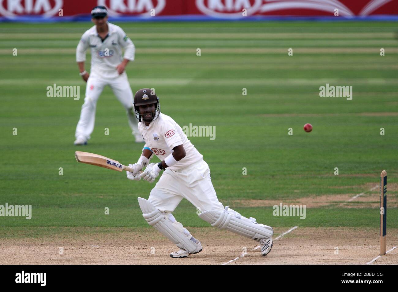 Surrey's Arun Harinath in batting action Stock Photo - Alamy
