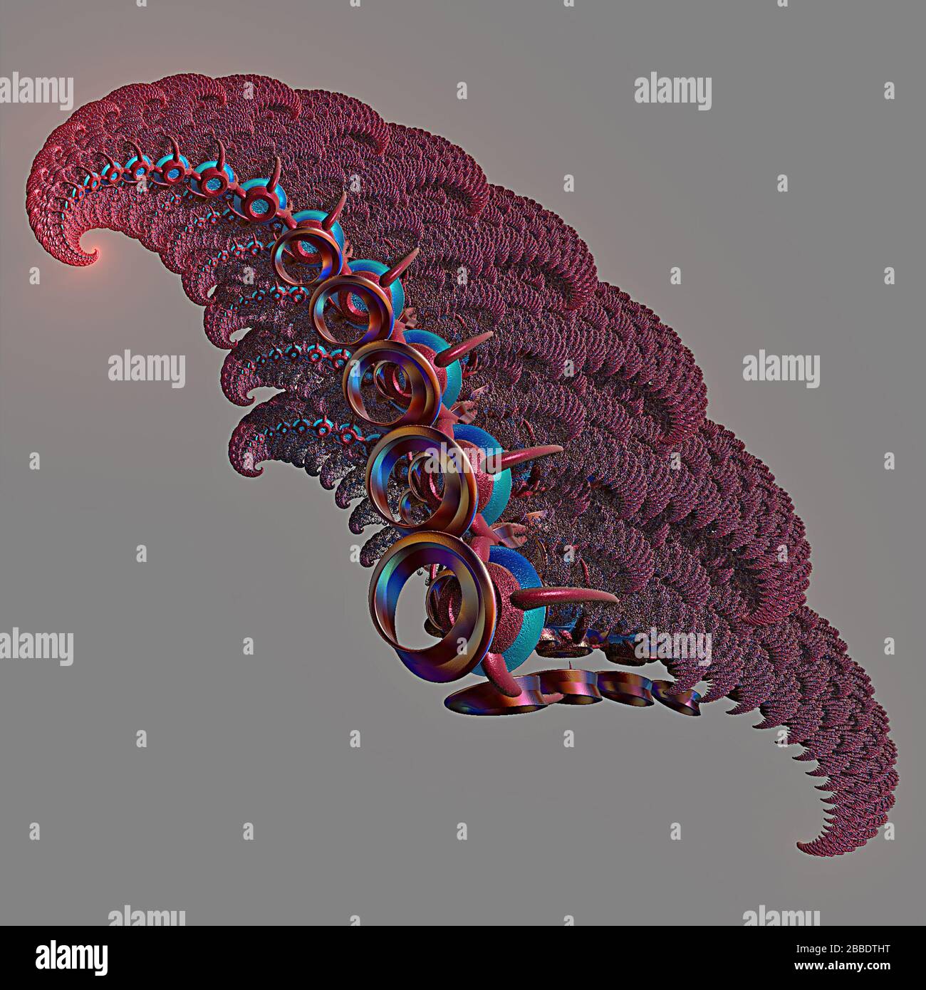3D illustration of fractals calculated in the computer Stock Photo - Alamy