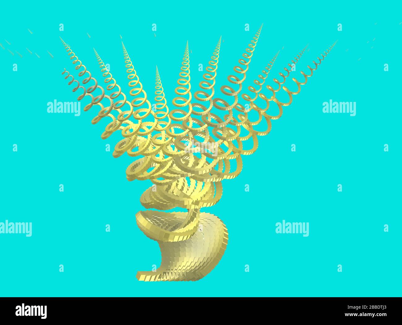 3D illustration of fractals calculated in the computer Stock Photo - Alamy