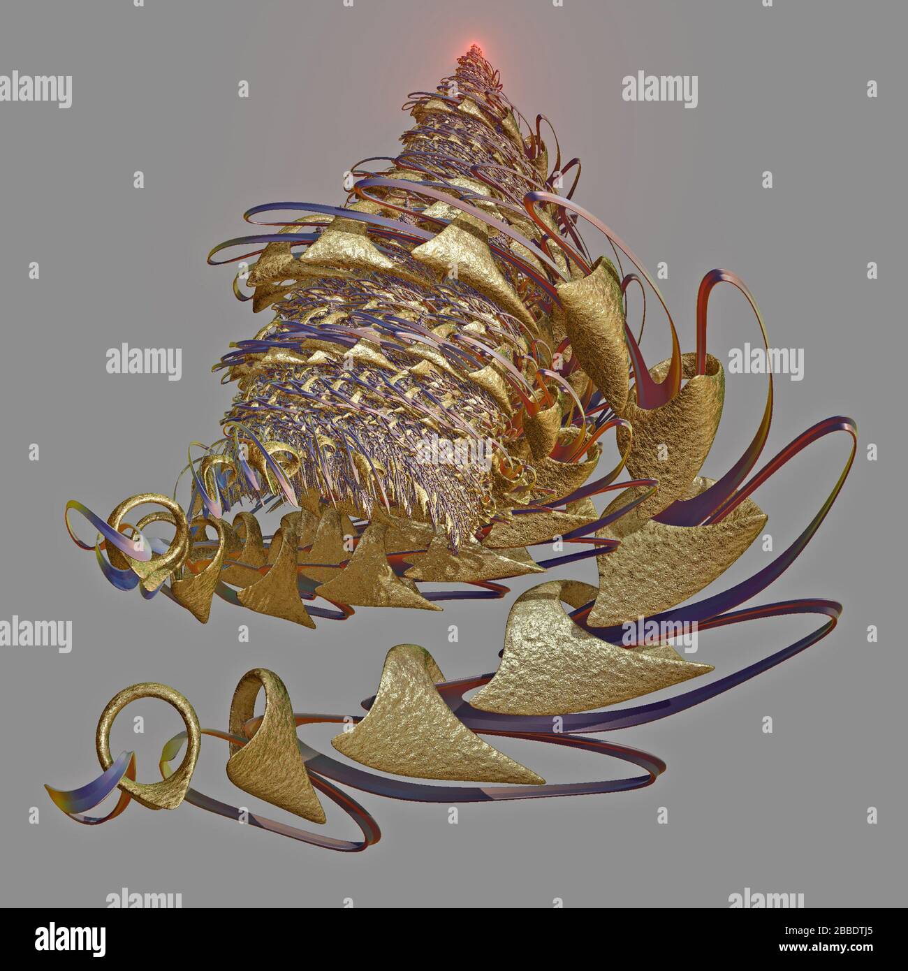 3D illustration of fractals calculated in the computer Stock Photo - Alamy