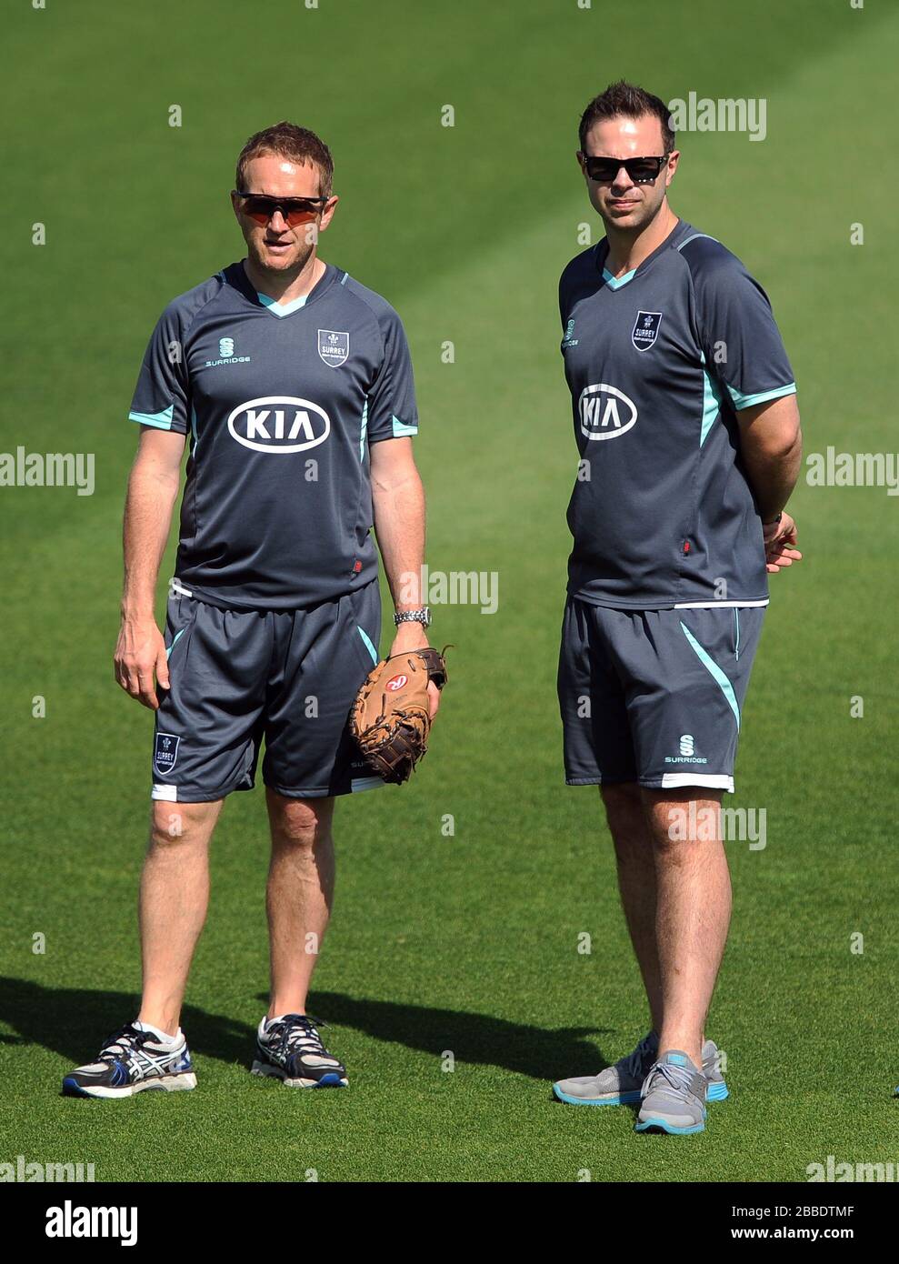Surrey's Second XI Coach Ali Brown (left) and Physio Alex Tysoe Stock ...