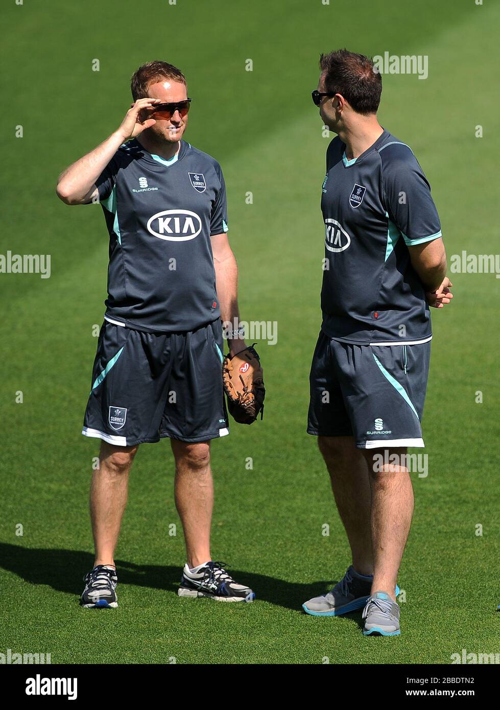 Surrey's Second XI Coach Ali Brown (left) and Physio Alex Tysoe Stock ...