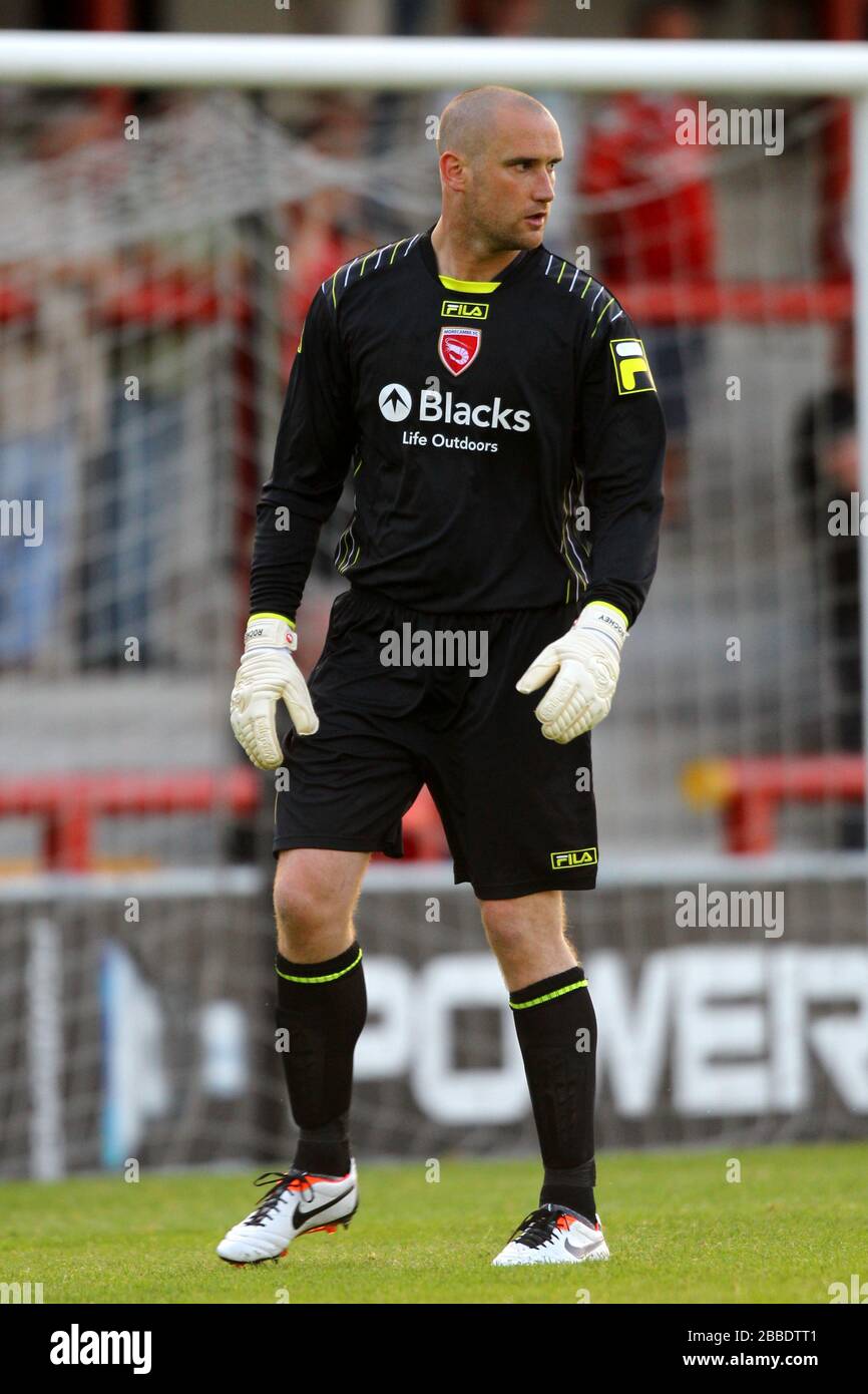 Morecambe goalkeeper hi-res stock photography and images - Alamy