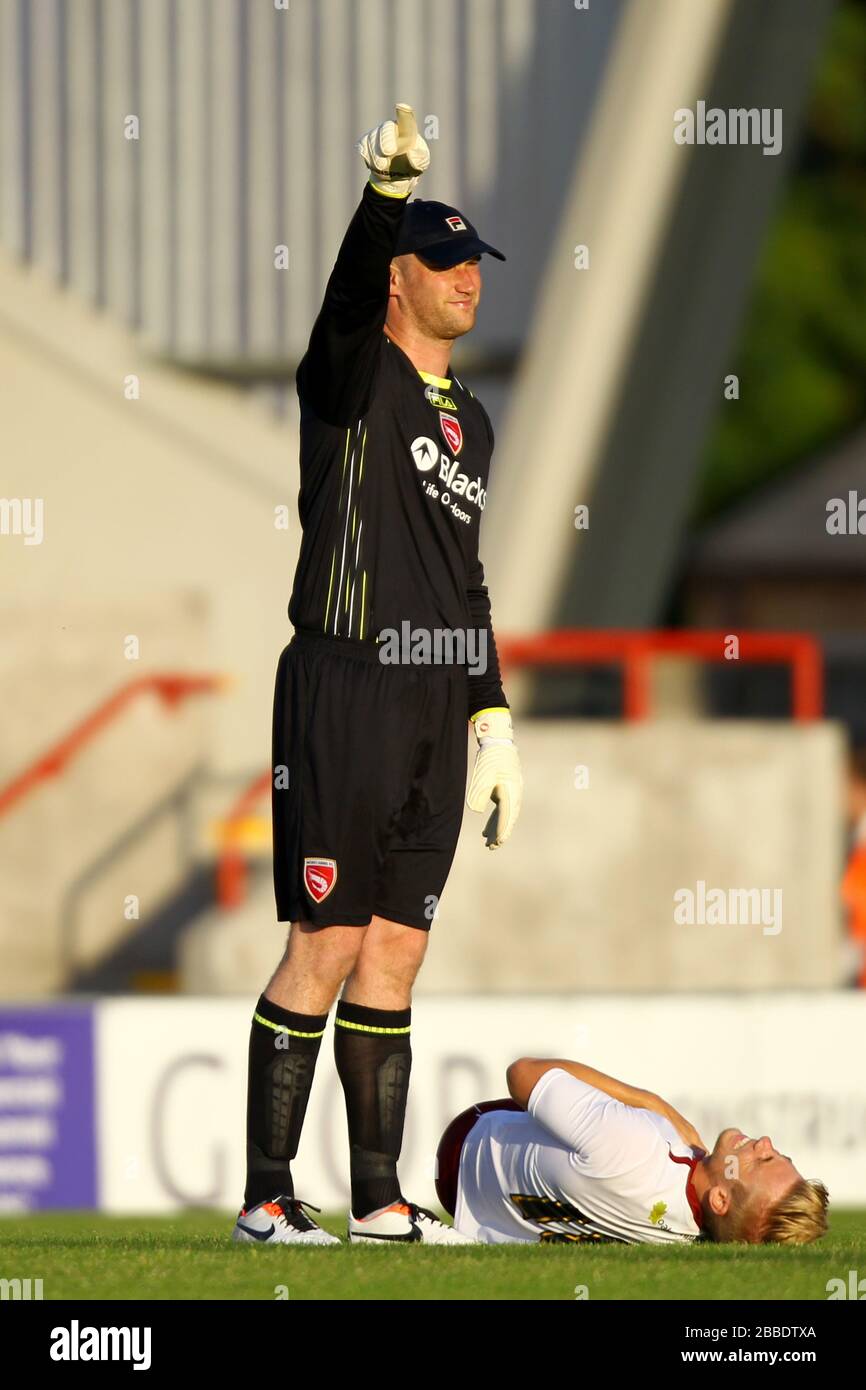Barry Roche, Morecambe goalkeeper Stock Photo - Alamy