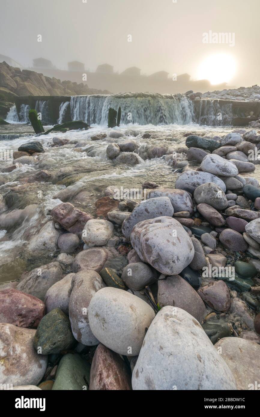 Bryn Dulas river Llanddulas inbetween Colwyn Bay and Abergele on the ...
